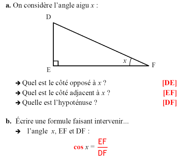 Trigonomtrie Cours De Maths En Seconde 2de Maths