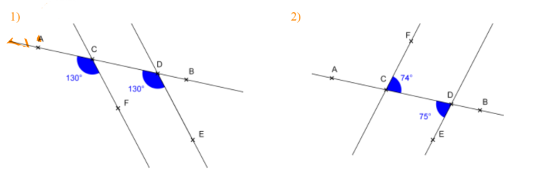 Angles formés par deux droites parallèles et une sécante