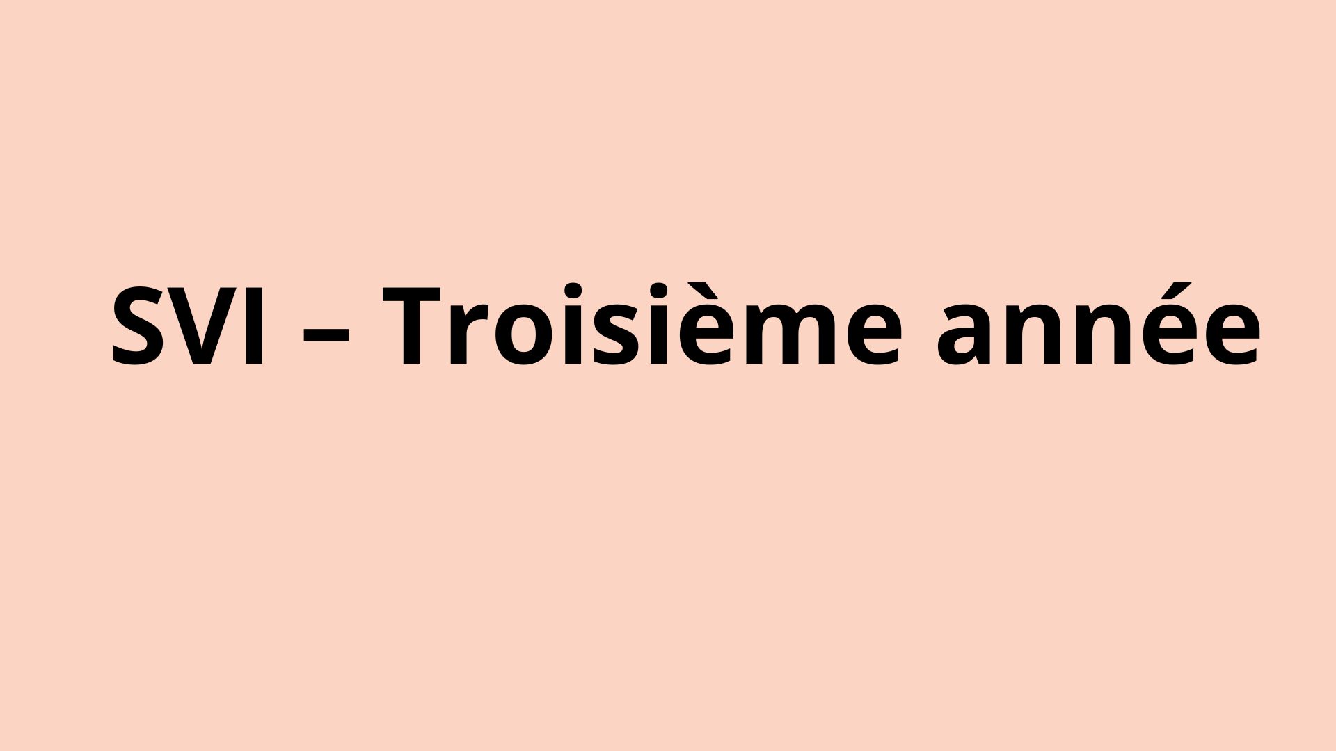 SVI - Troisième année - Cours et Travaux dirigés TD corrigés